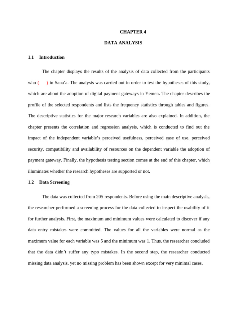Chapter 4 Abdulrahman | PDF | Multicollinearity | Errors And Residuals