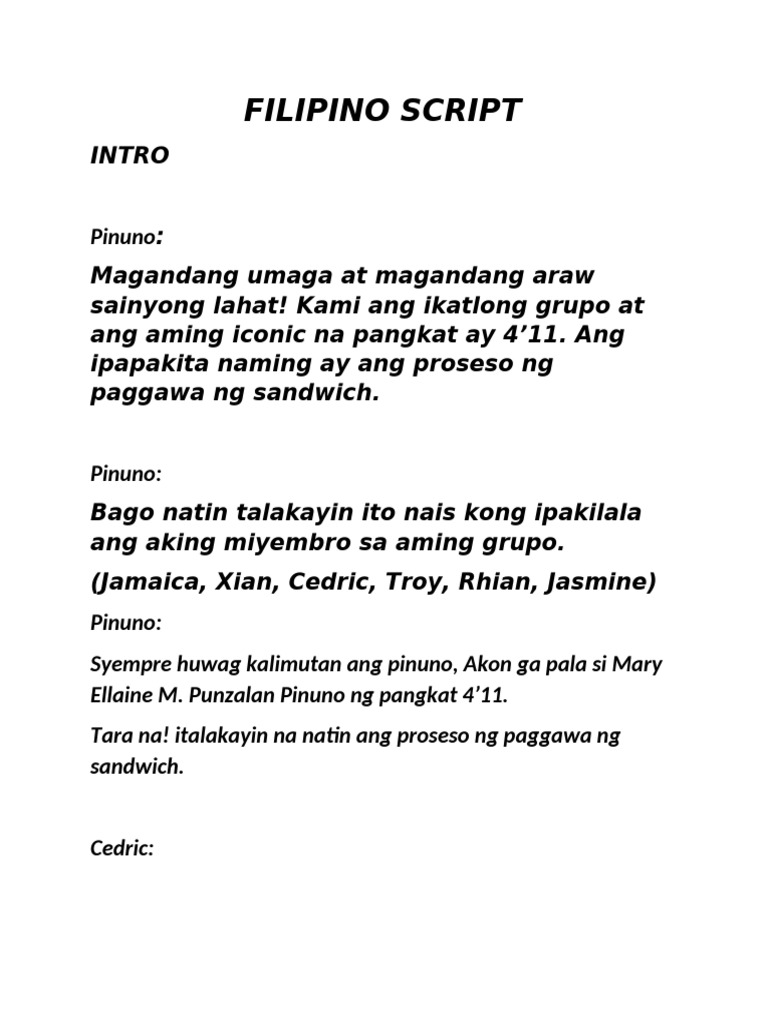 Filipino Script | PDF