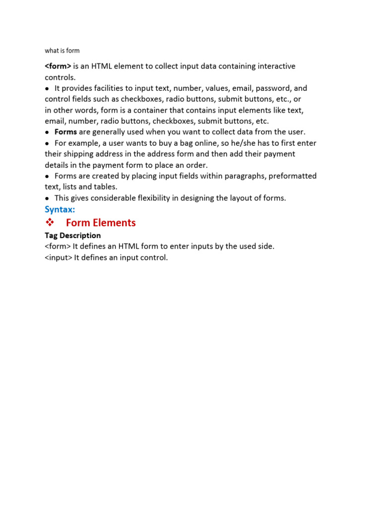 What Is Form | PDF