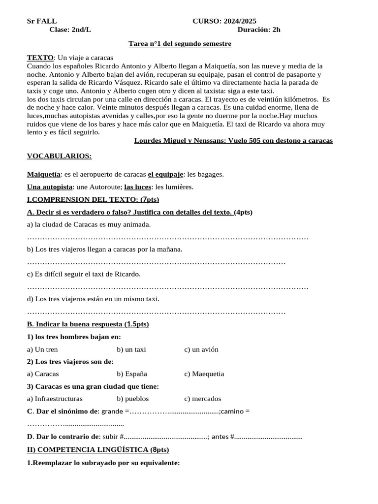 Primer Tarea N°1 Del 2nd S | PDF