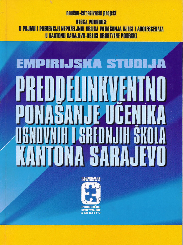 EMPIRIJSKA-STUDIJA Preddelikventno Ponasanje Učenika Osnovnih I Srednjih Škola KS | PDF
