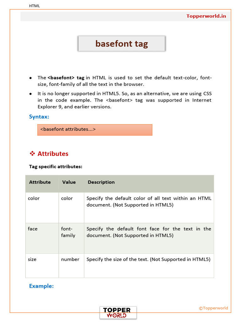 basefont-tag | PDF