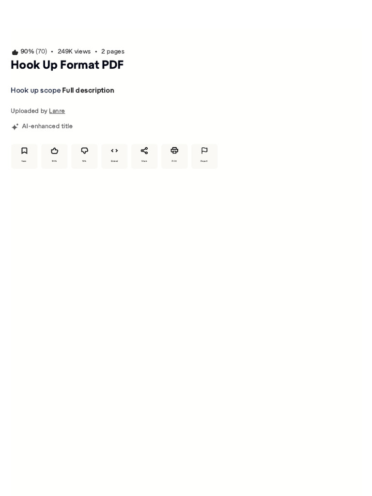 Hook Up Format PDF: Full Description | PDF | Scribd | Internet