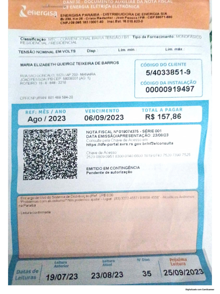 Comprovante de Residência | PDF