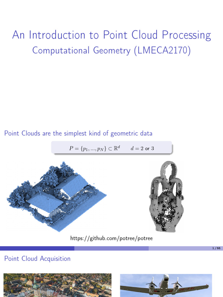 meca2170-lecture7-2425-pointCloudProcessing | PDF | Applied Mathematics | Theoretical Computer ...