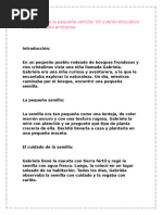 El pajarito y la semilla: un cuento | PDF