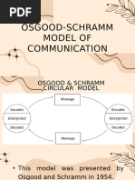 Osgood-Schramm Communication Model Overview | PDF | Communication ...