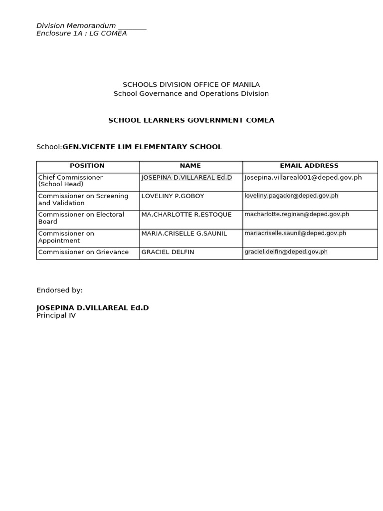 Enclosure 1a_ Lg Comea | PDF