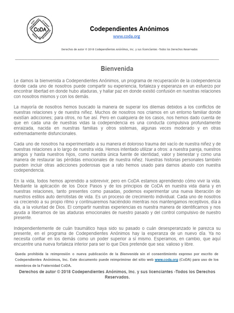 Bienvenida 2018 | PDF | Sicología