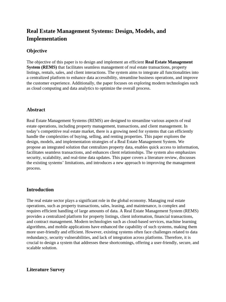 Real Estate Management Systems | PDF | Software Testing | Java ...