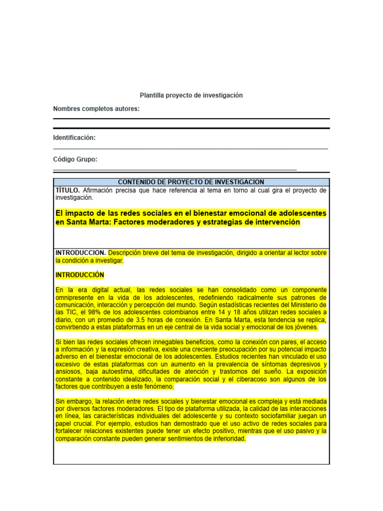 Aca 3 Ejemplo 1 | PDF | Las emociones | Salud mental