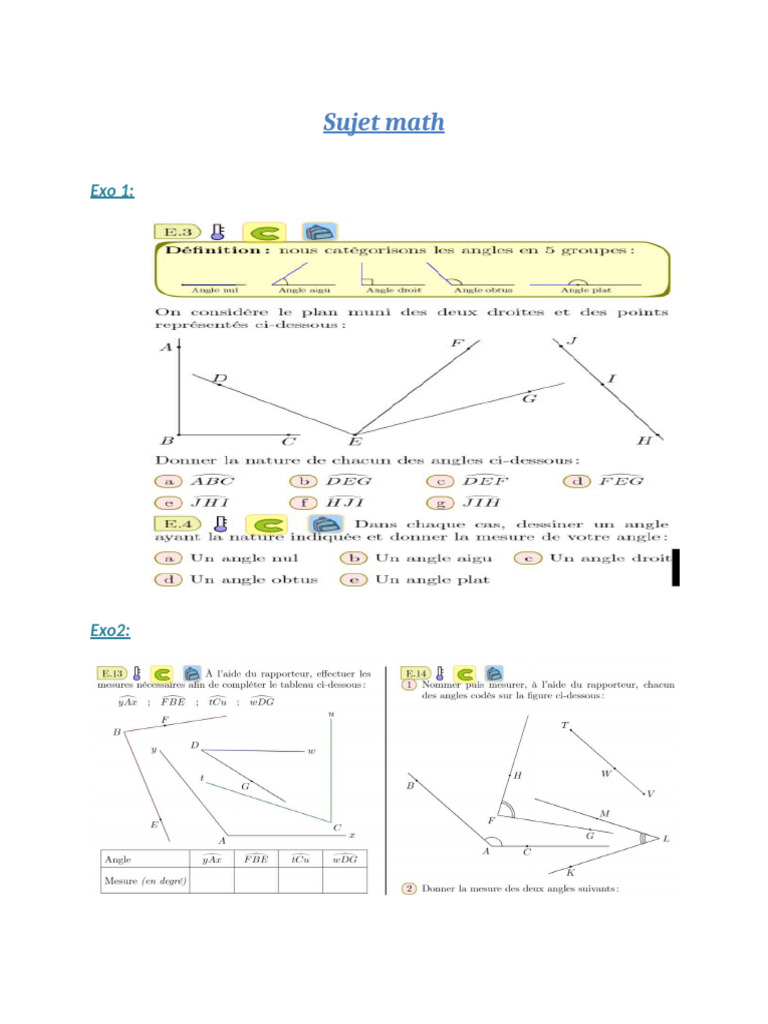 Sujet math | PDF