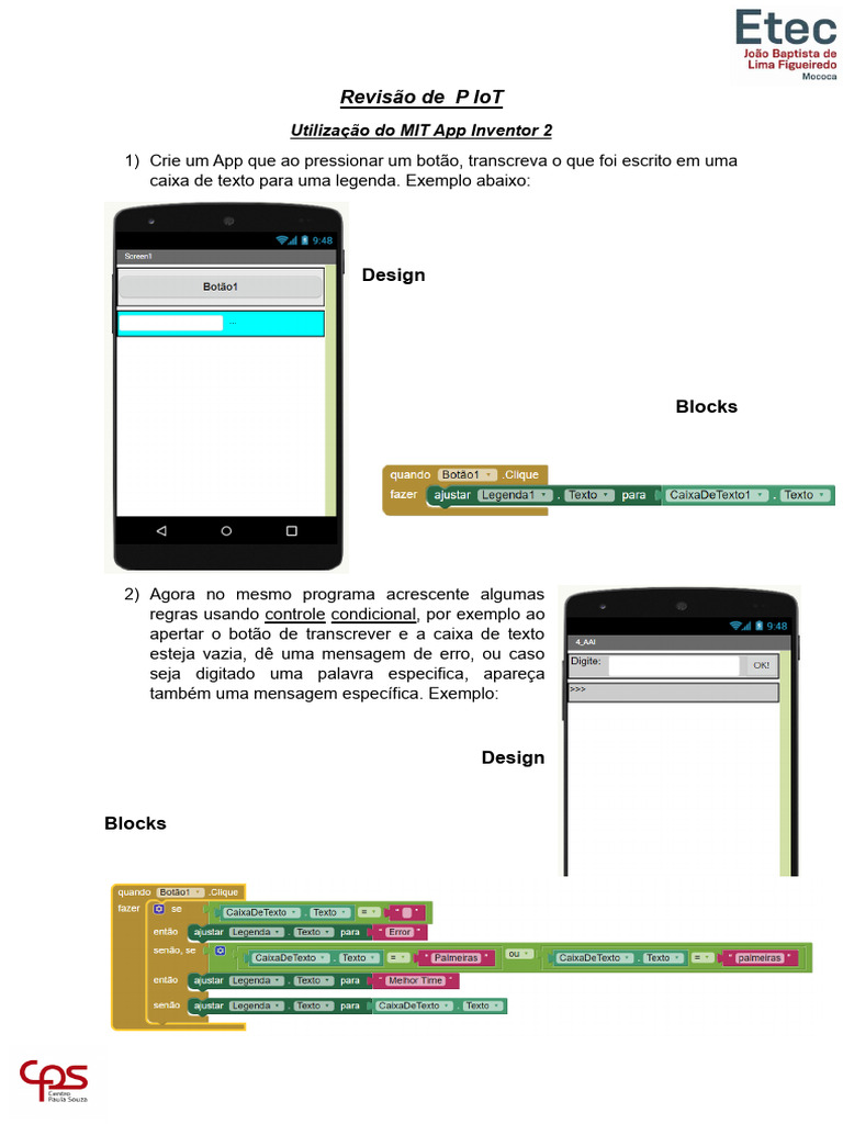 Tutorial de Apps com MIT App Inventor 2 | PDF