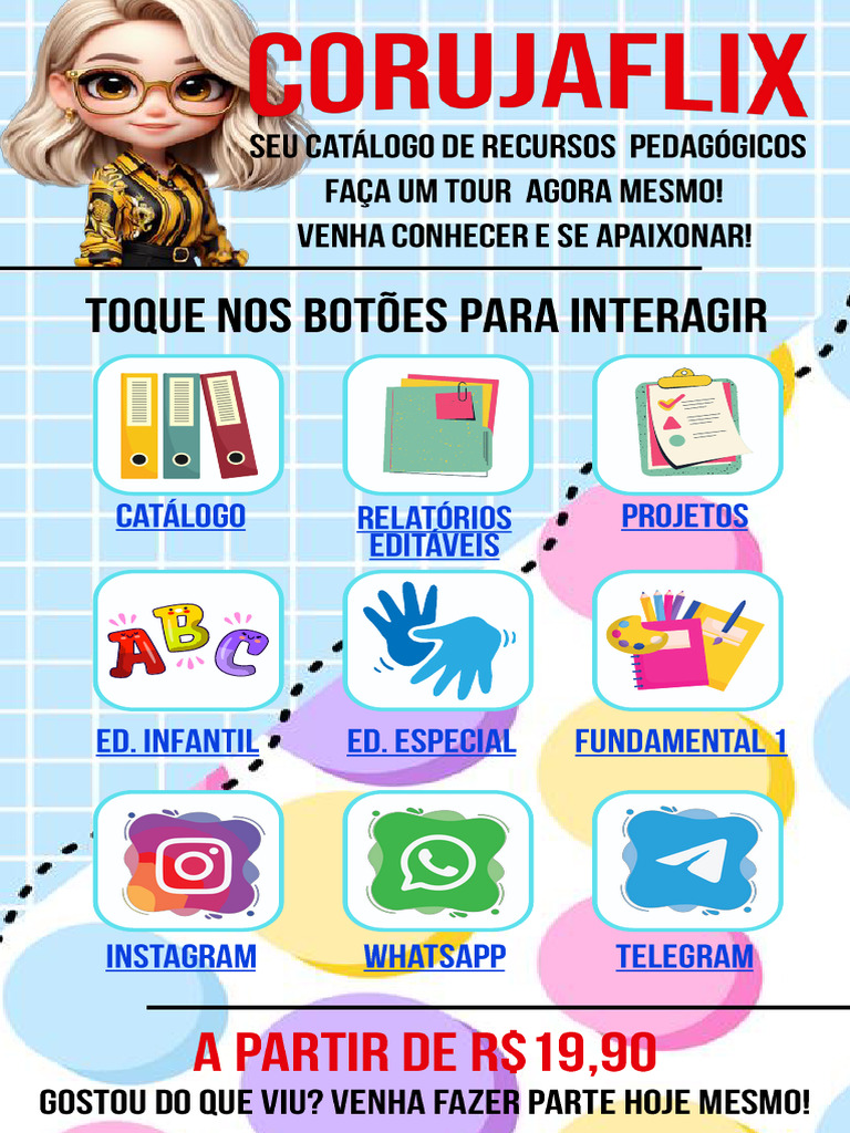 Corujaflix Cartão Interativo | PDF