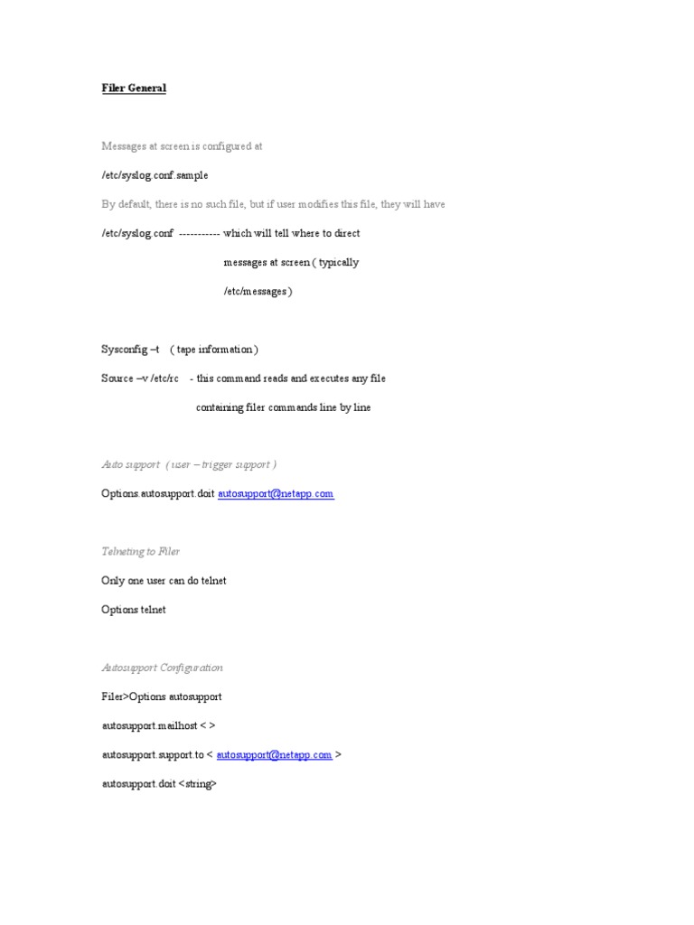 Netapp Commands Helpful Pdf Domain Name System Windows Registry