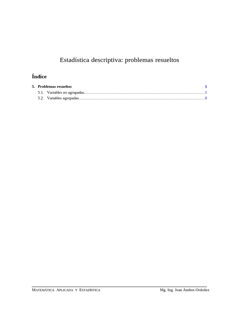 PR6 Estdescriptiva | PDF | Mediana | Desviación Estándar