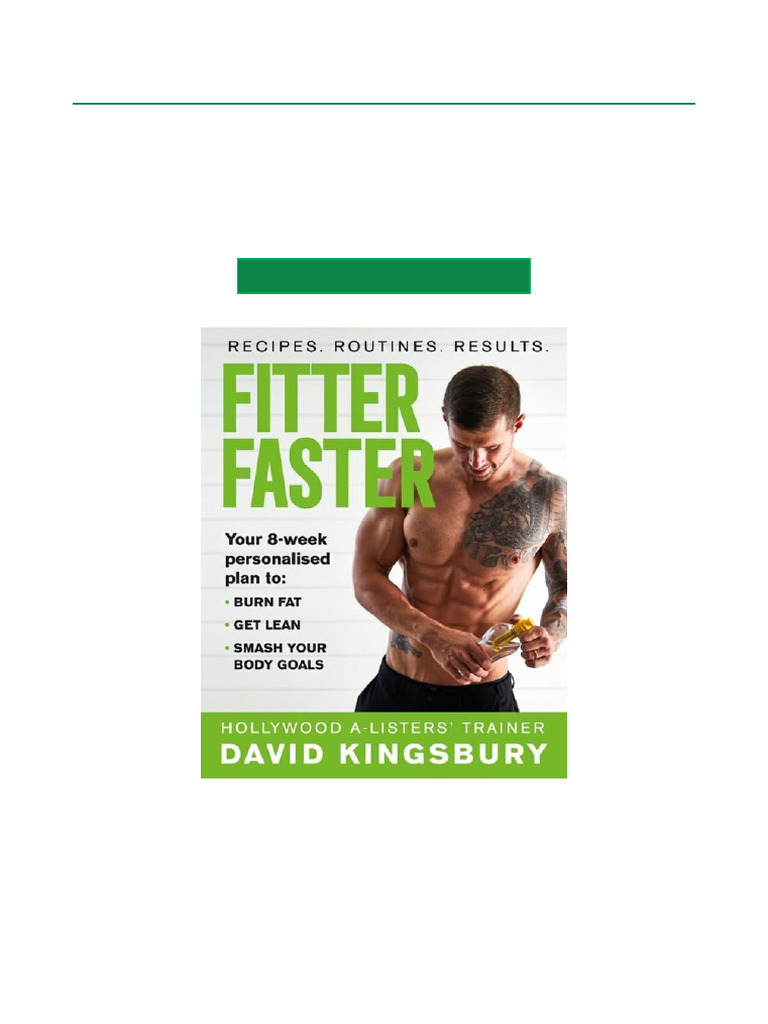 Just Released Fitter Faster Your Best Ever Body in Under 8 Weeks ...