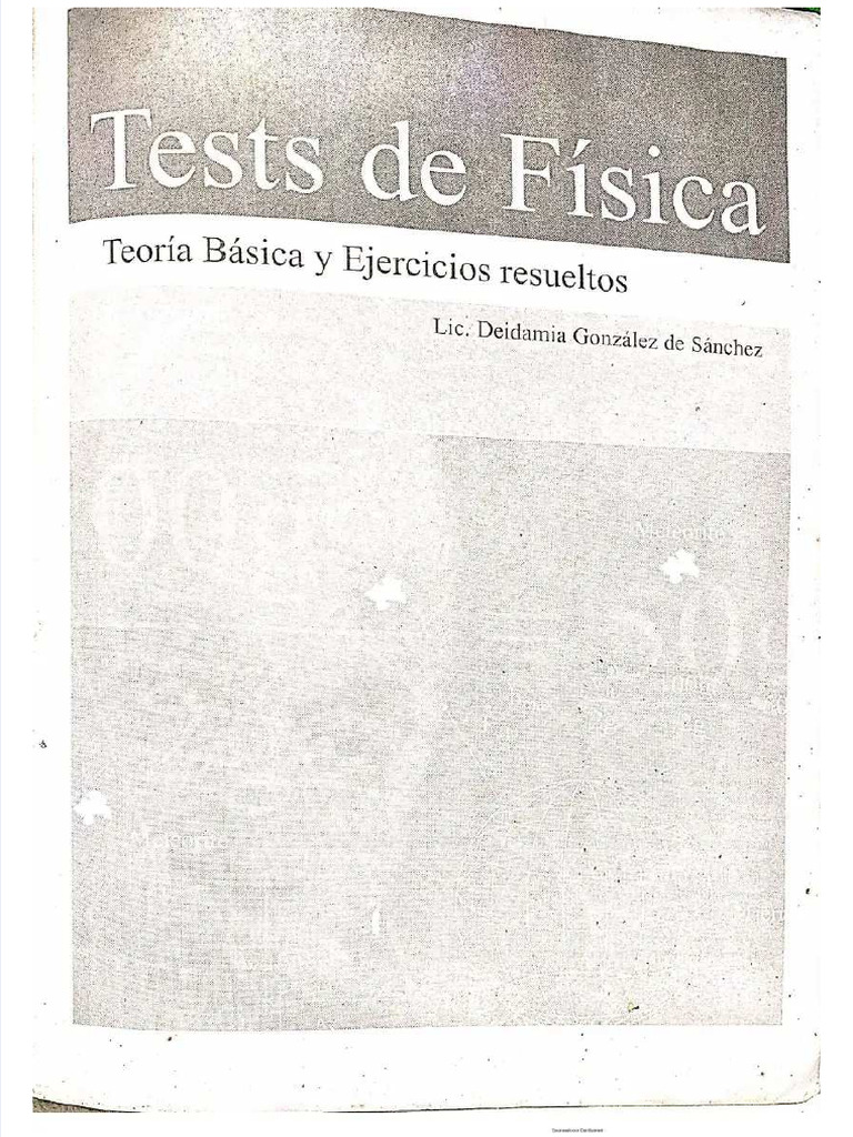 PDF Fisica Deidamia Tomo 1 Una Compress | PDF