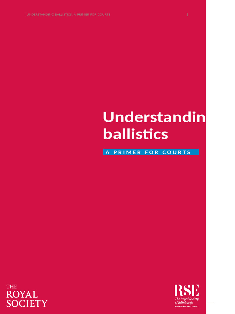 Royal Society Ballistics Primer | PDF | Cartridge (Firearms) | Revolver