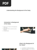 Introduction Vs Background of The Study | PDF