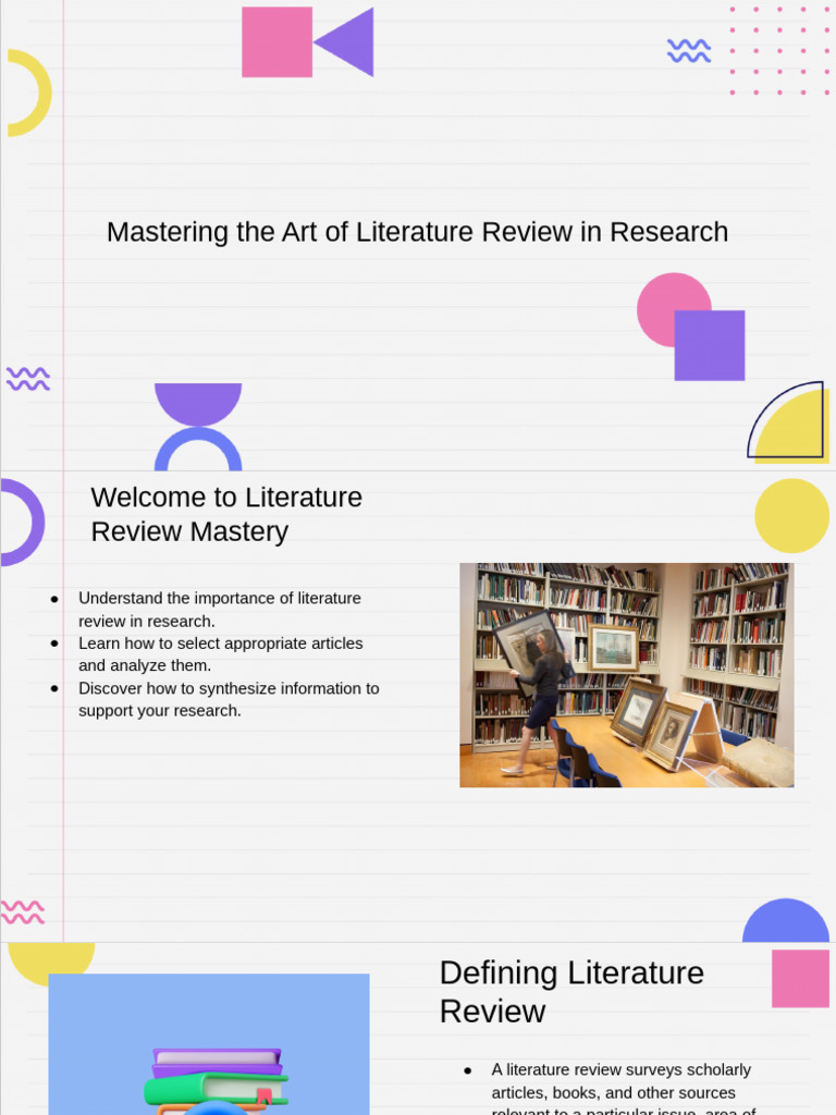 Mastering The Art of Literature Review in Research | PDF | Literature ...