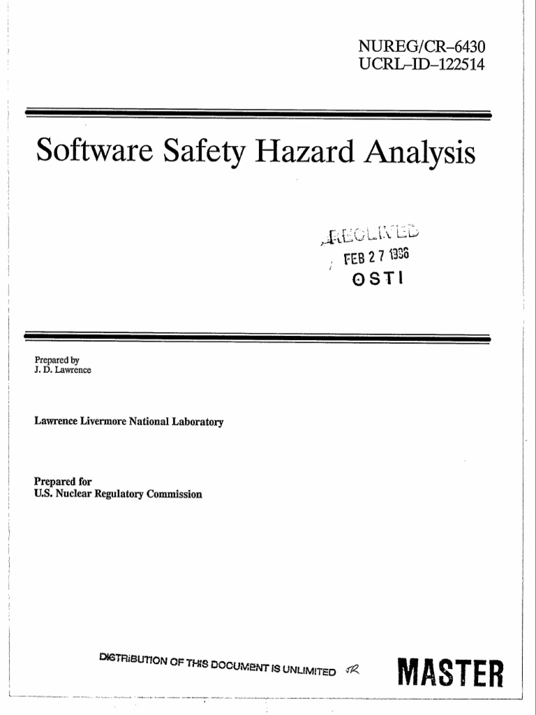 Softawre Safety Hazard Analysis | PDF