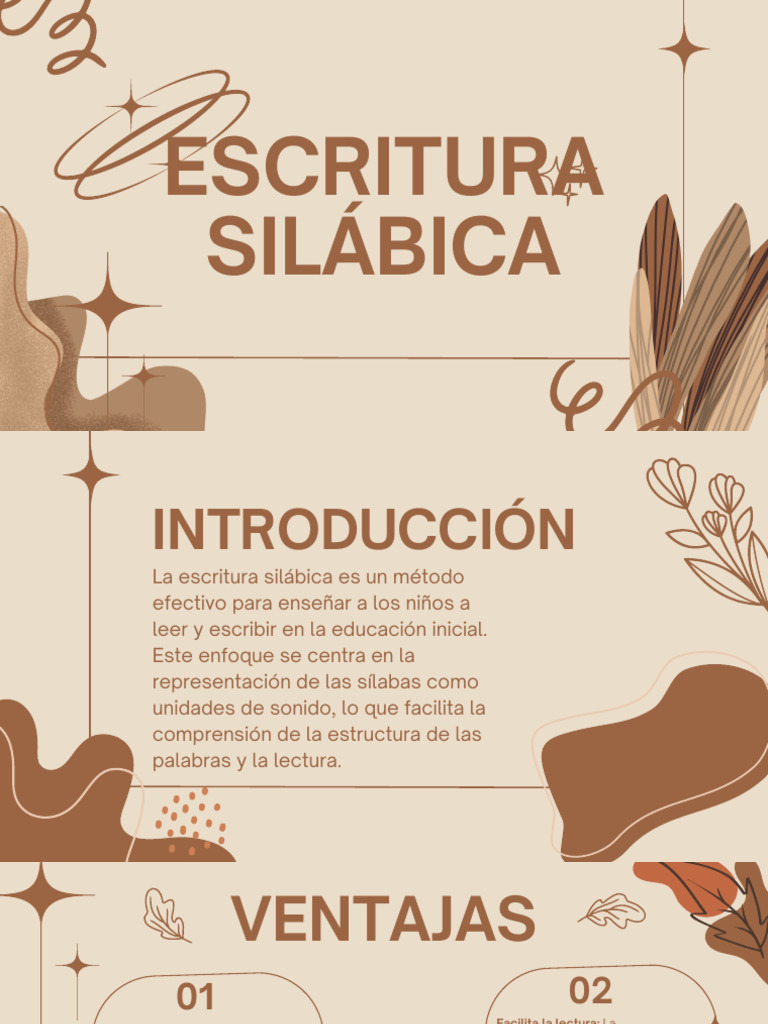 Características de la escritura silábica | PDF | Sílaba | Escritura