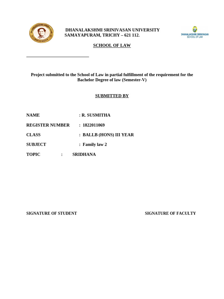 Front Page For Assignments | PDF
