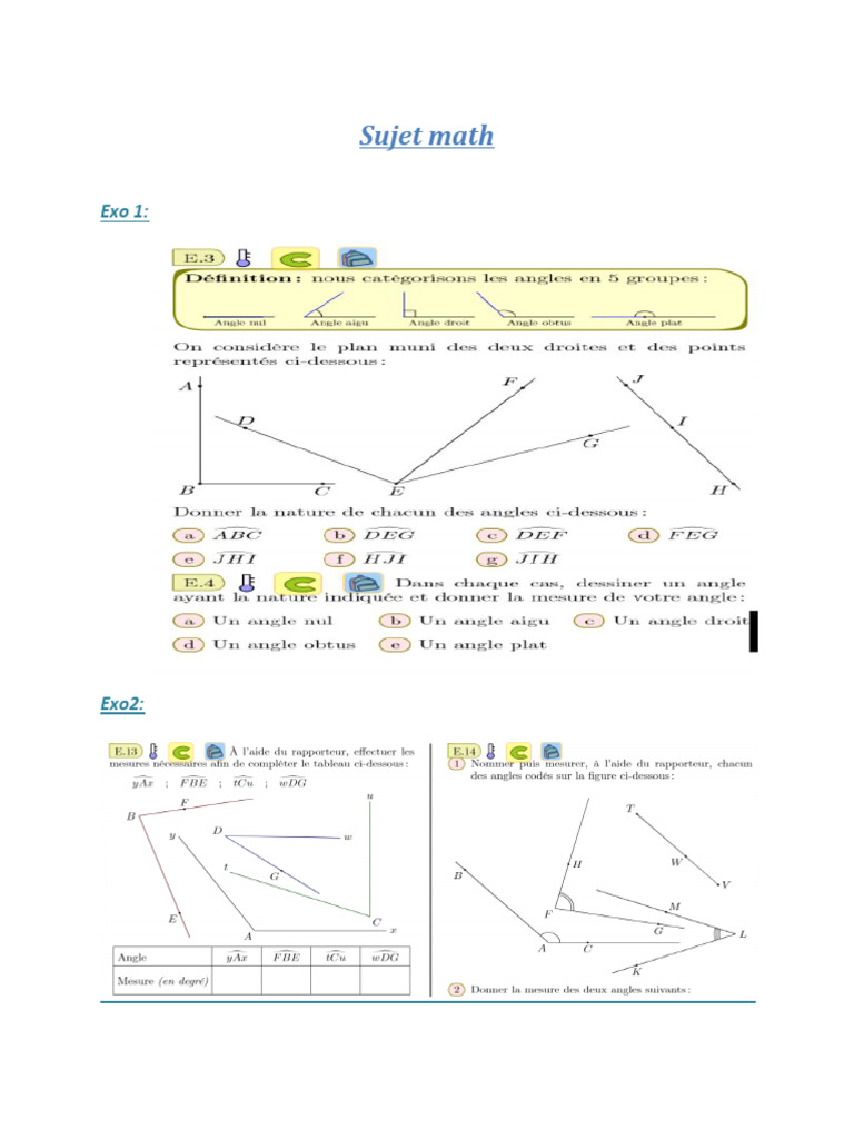 Sujet Math | PDF