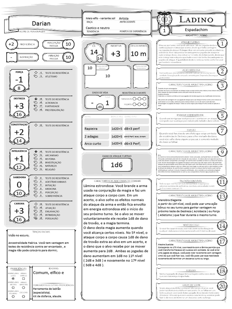 Meio-Elfo Variante Ladino | PDF