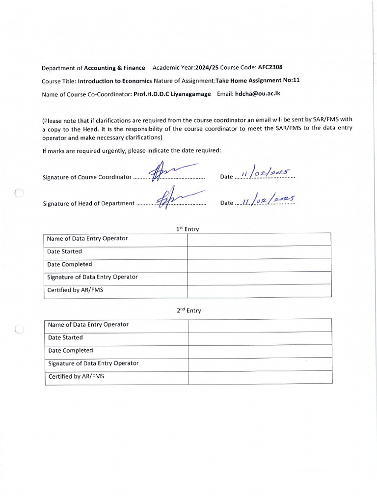 AFC2308 - Assignment 11 Marks | PDF
