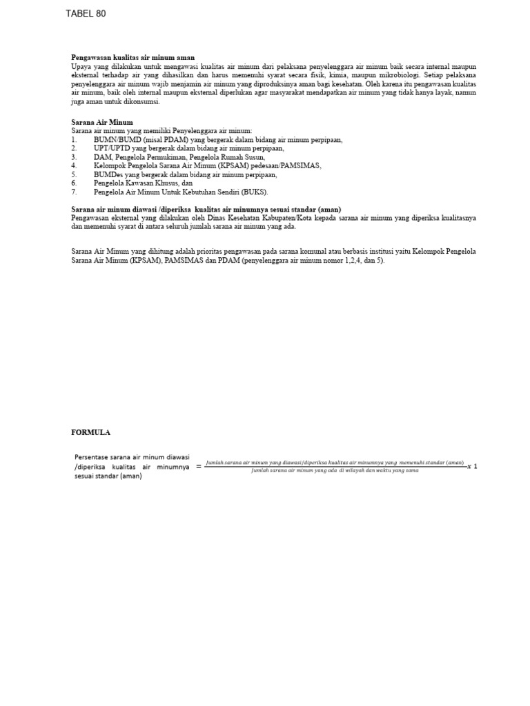 Definisi Operasional Tabel 80-84 | PDF