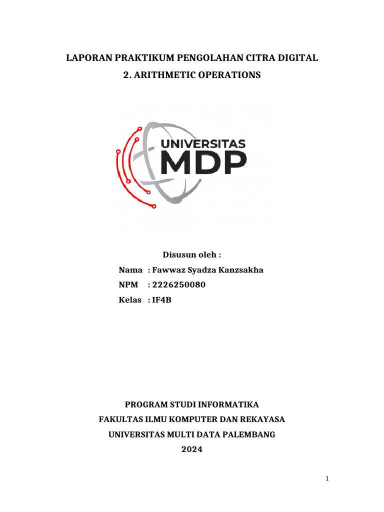 Tutorial 2. Arithmetic OperatioN | PDF