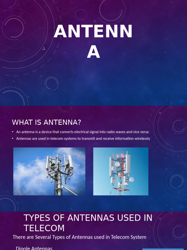 Overview of Telecom Antennas | PDF