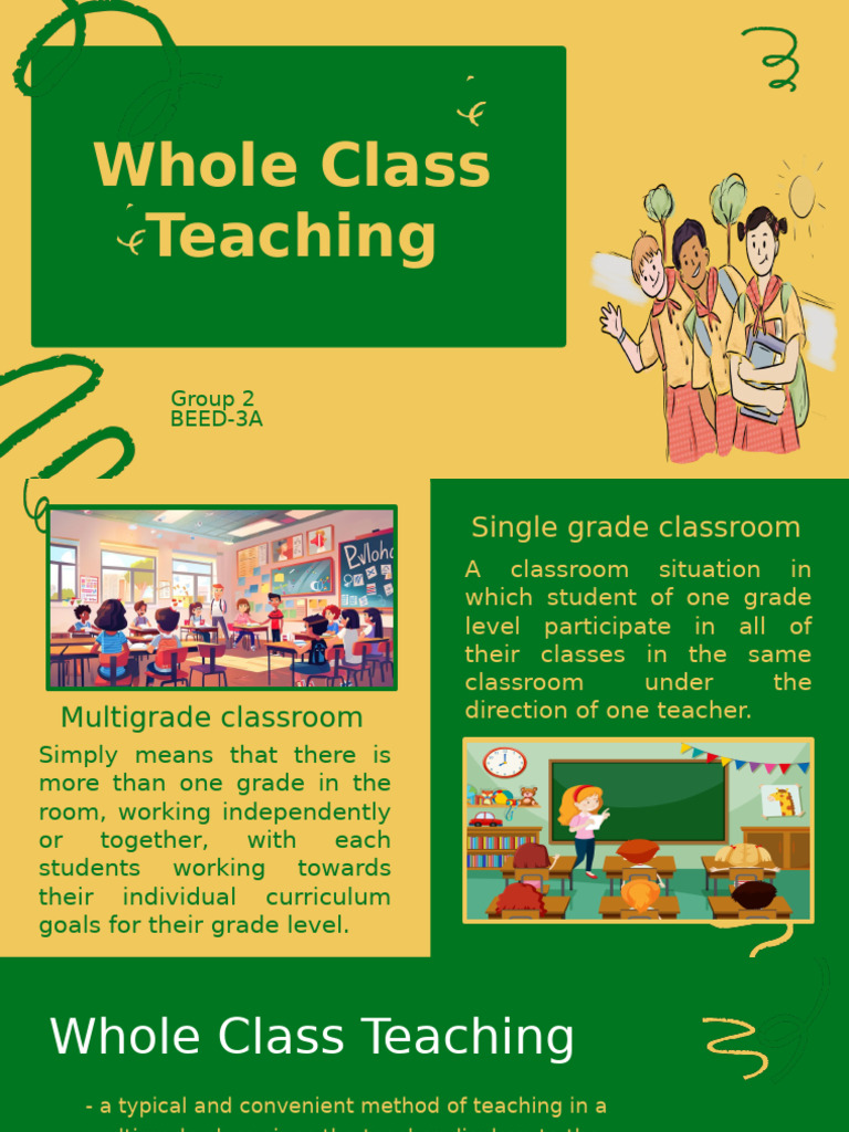 Whole Class Teaching G2 BEED 3A | PDF | Teachers | Human Communication