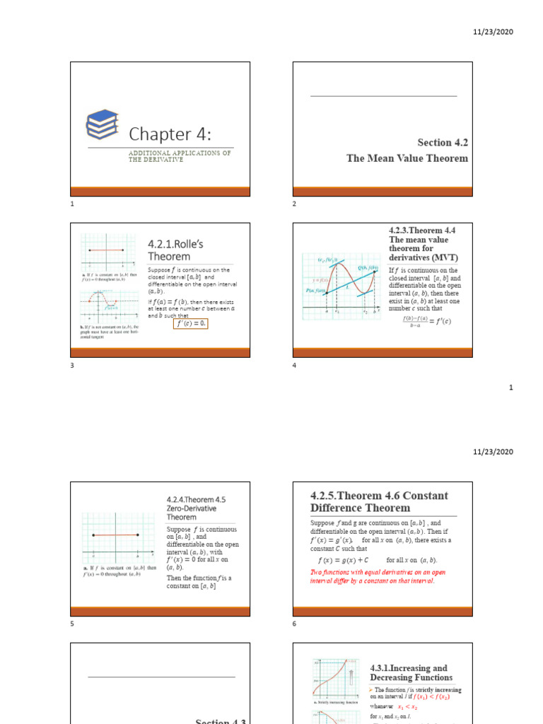 Understanding Derivatives and Theorems | PDF | Mathematics | Real Analysis