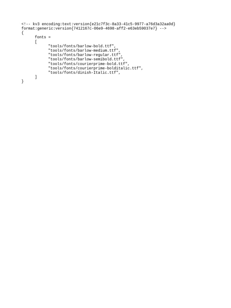 Font Variations: Barlow & Dinish | PDF