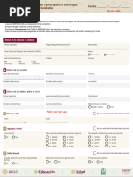 Cédula - Vida Saludable | PDF