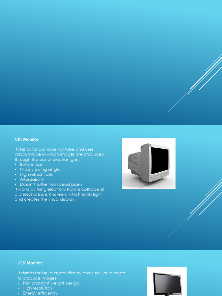 Monitor Types and Features Overview | PDF