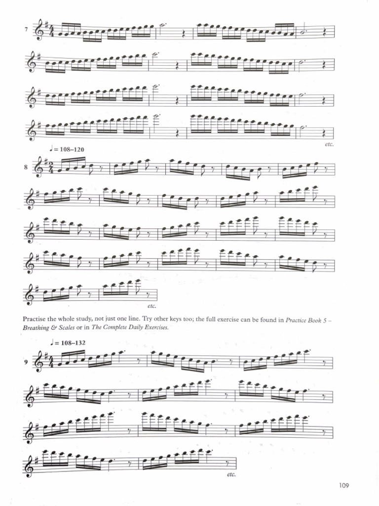 Flute Double Tongue Exercise | PDF