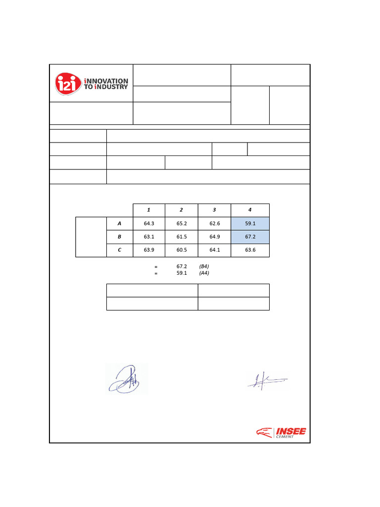 Rebound Hammer Test Report for G 60 Grade | PDF