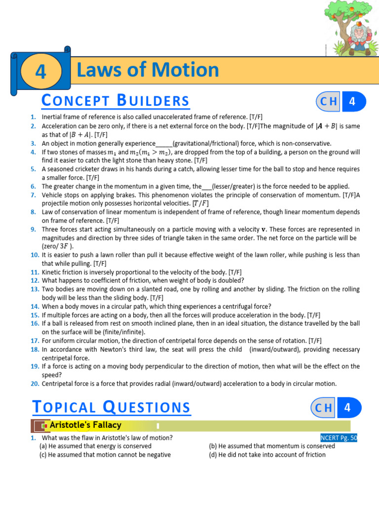 4. Laws of Motion | PDF | Force | Newton's Laws Of Motion