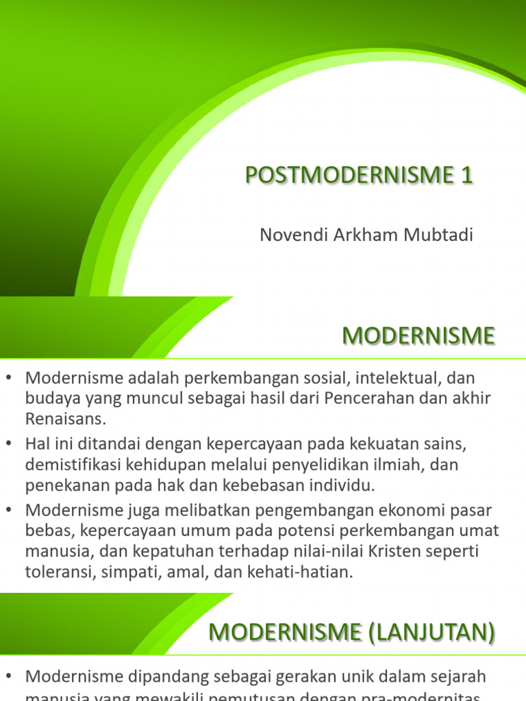 Postmodernisme 1 - Novendi | PDF