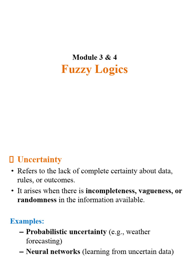 Fuzzy Logic | PDF