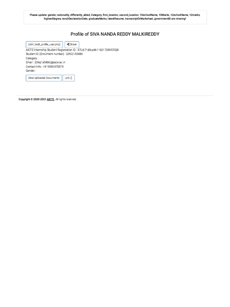 AICTE Internship Enterprise Portal - Learning by Doing. 1 Crore ...