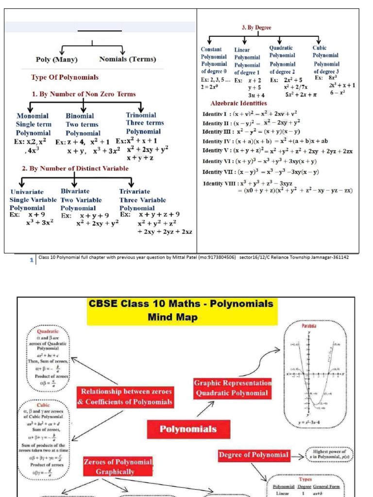 Class 10 CH 2 Polynomials | PDF