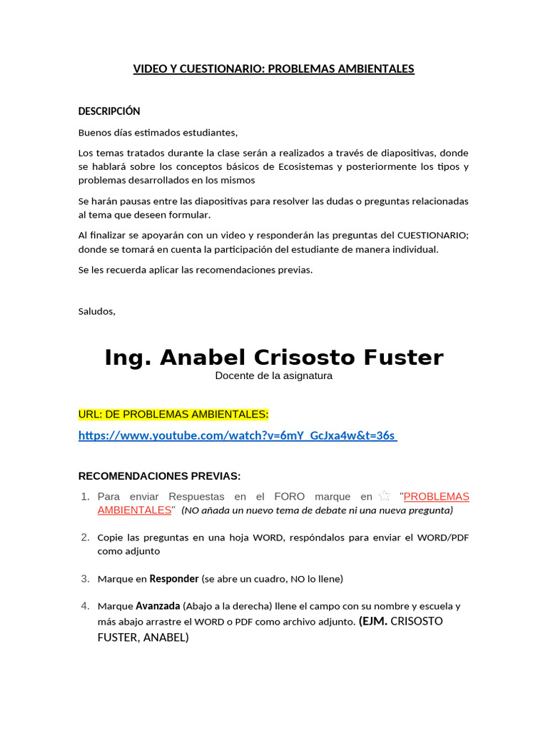 Pd-Foro y Cuest.'probl. Amb' | PDF