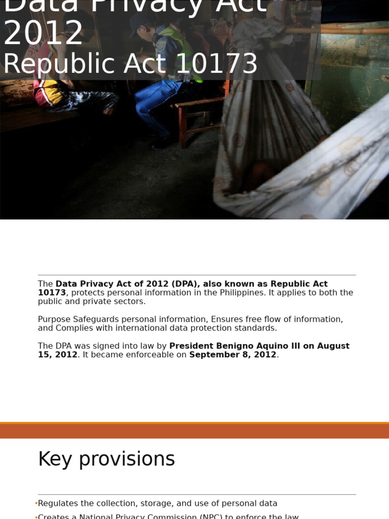 Data Privacy Act of 2012 Overview | PDF