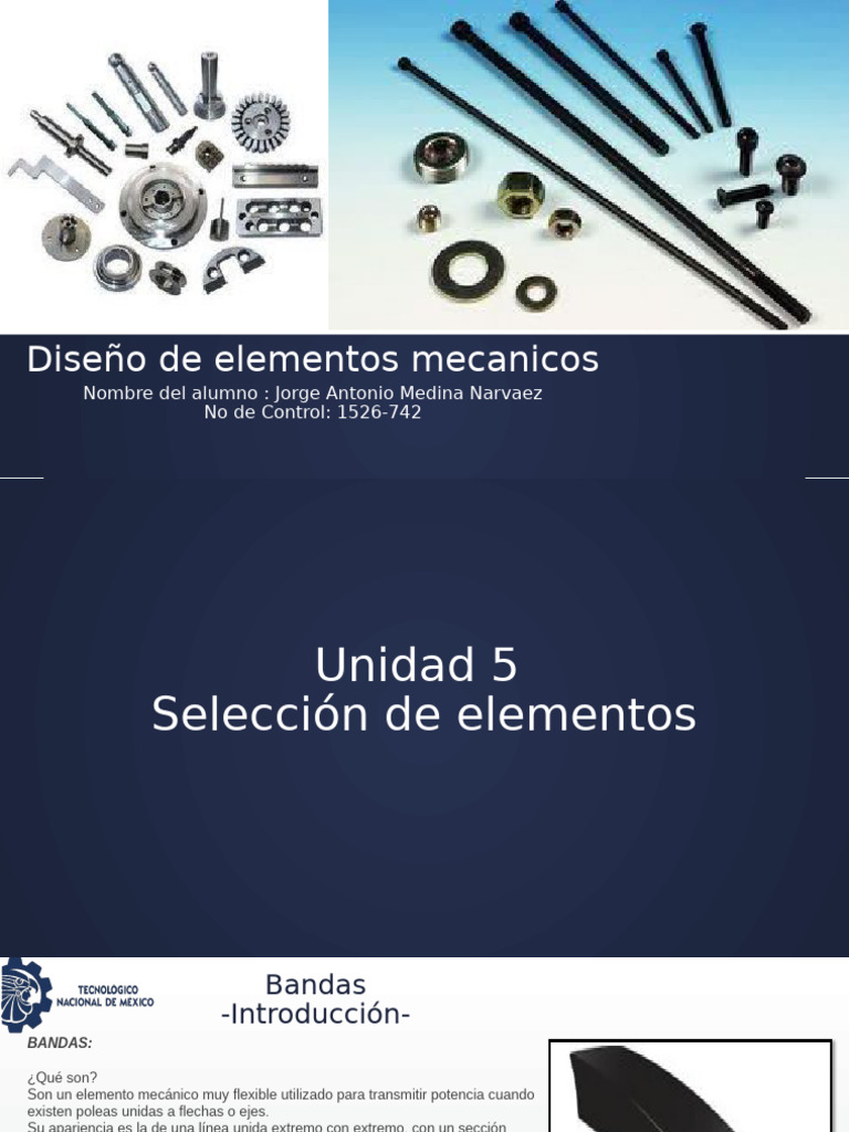 Selección de Elementos Mecánicos y Bandas | PDF | Rodamiento (Mecánico ...