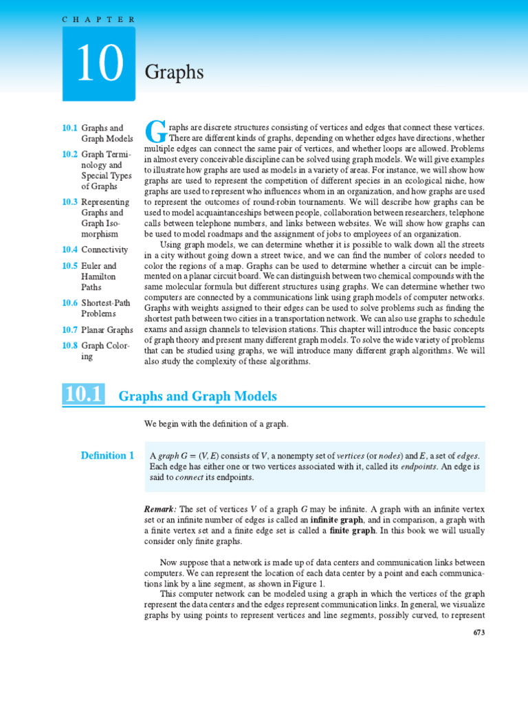 Discrete Mathematics Graphs | PDF